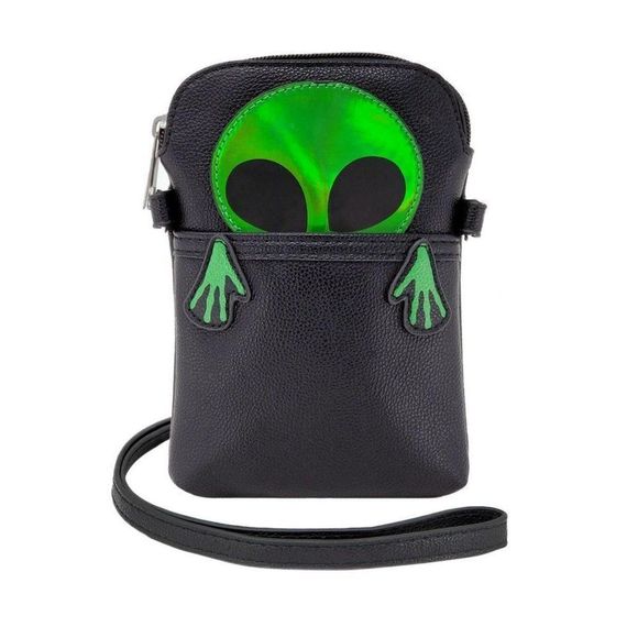 Raveology | Bags | Peeking Alien Crossbody Pouch | Poshmark